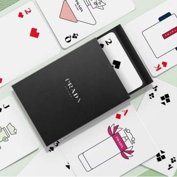 Prada | Accessories | New Prada Beauty Playing Cards Collectible Lt Ed Full Deck Set W Box Dust ...